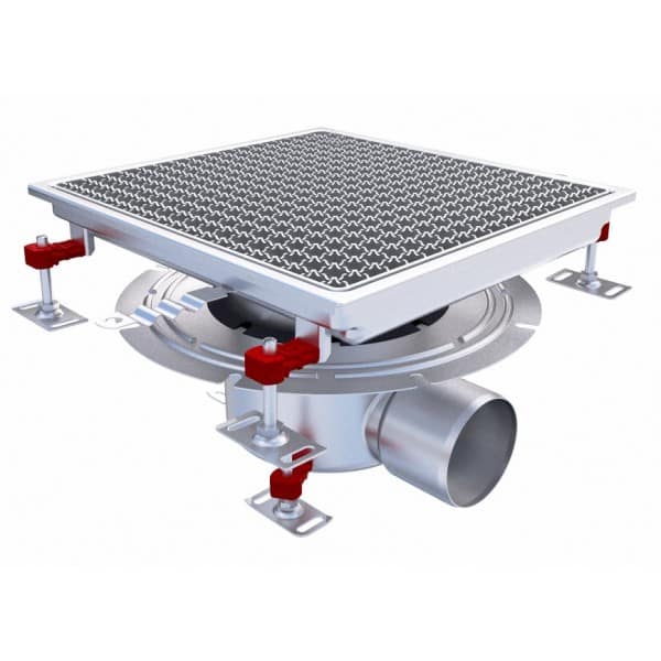 Siphon téléscopique Epur HygieneFirst avec grilles inox 400 x 370 mm ...