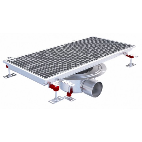 Siphon téléscopique Epur HygieneFirst avec grilles inox caillebotis 400 ...