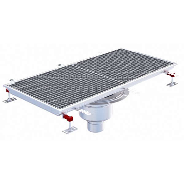 Siphon téléscopique Epur HygieneFirst avec grilles caillebotis 500 x ...