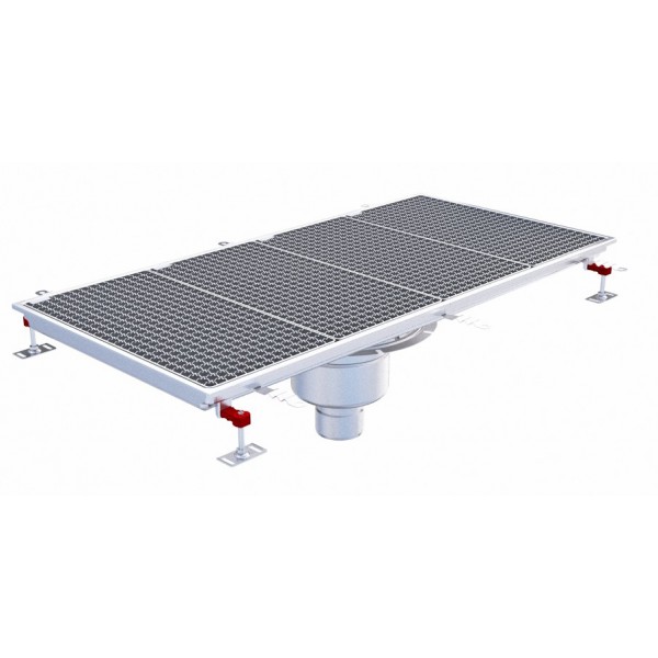Siphon téléscopique Epur HygieneFirst avec grilles caillebotis 600 x ...