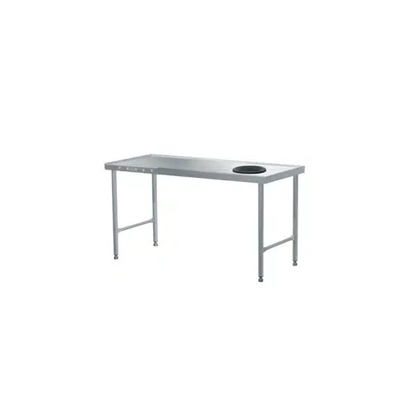 Table de tri avec départ en angle à gauche acier inoxydable L 1600 mm ...