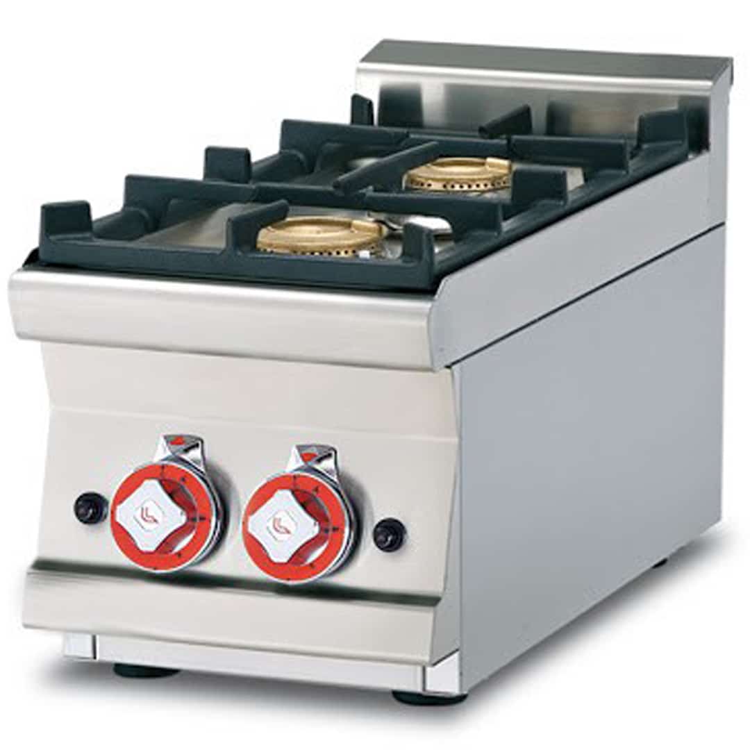 Plan de cuisson gaz, 2 feux, 9 Kw - Matériels Cuisine