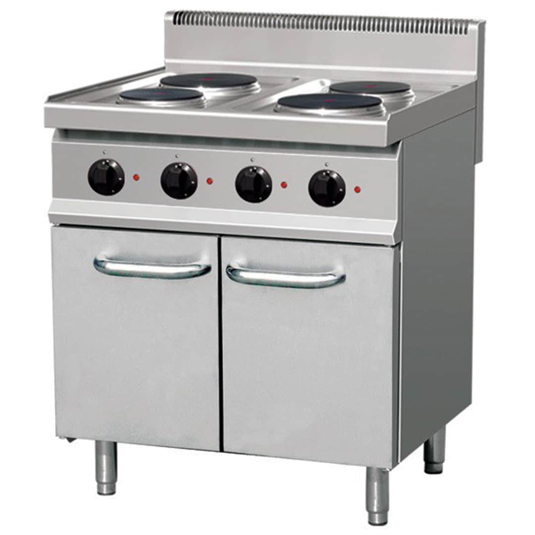 Fourneau électrique, plaque de cuisson en fonte, (2 + 2,6) x 2 bruleurs ...