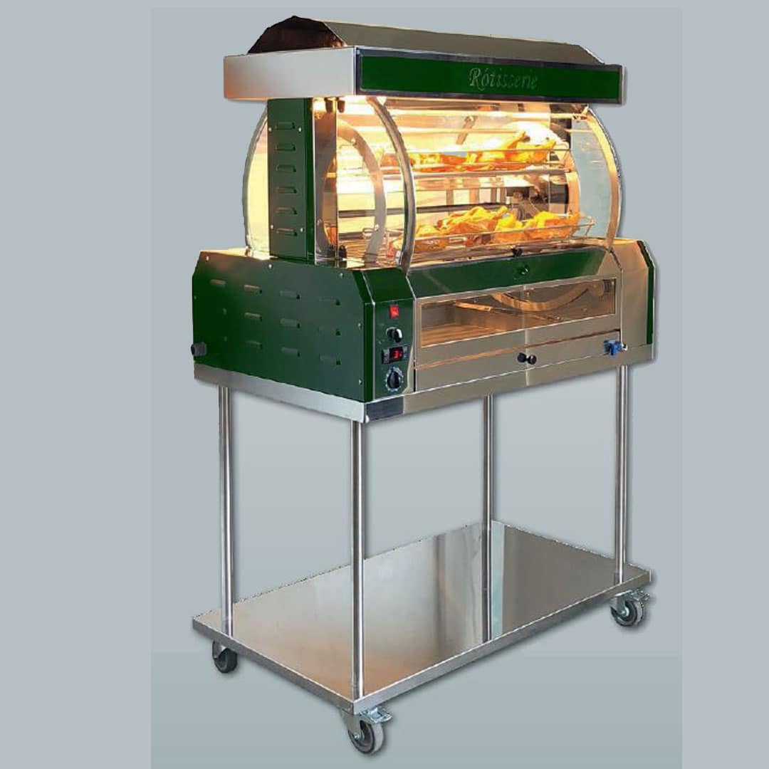 Rôtissoire professionnelle à balancelle COSMOS sur châssis inox à ...