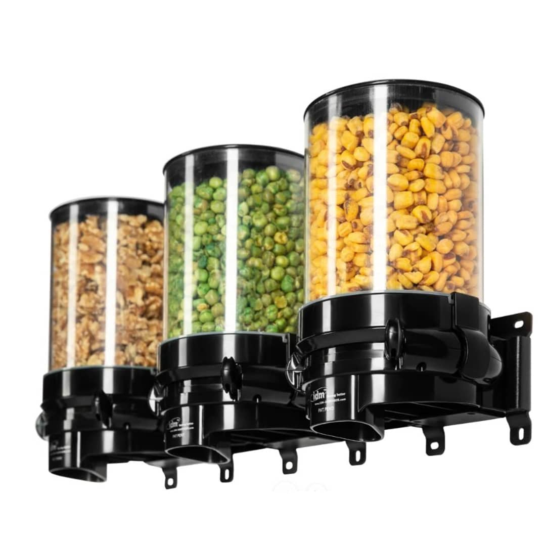 Distributeur d'aliments biologiques et secs Multi-X mural 3 conteneurs ...